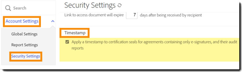 Stand Alone Timestamp Certificates For Electronic Signatures